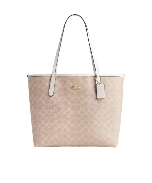 COACH Double Handle Tote Bag - Nude
