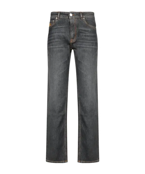Etro Logo Embroidered Mid-rise Jeans - Black