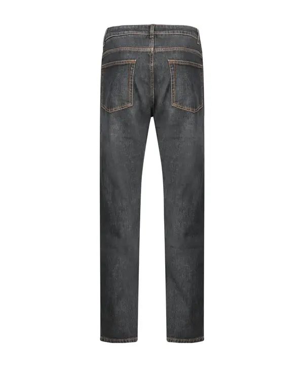 Etro Logo Embroidered Mid-rise Jeans - Black