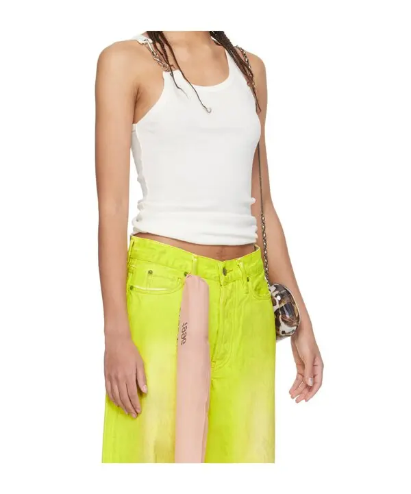 Acne Studios Clip Detail Ribbed Tank Top