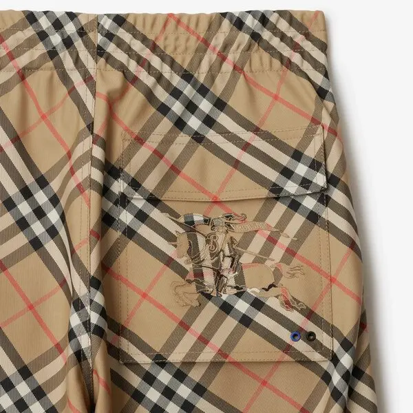 Burberry Checked Straight-leg Trousers
