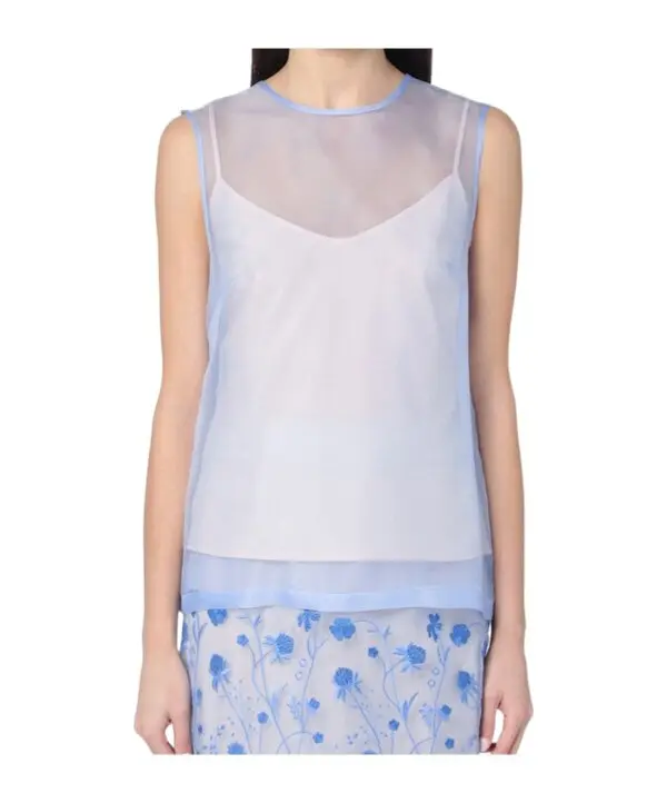 P.a.r.o.s.h Sleeveless Double Layered V-neck Tank