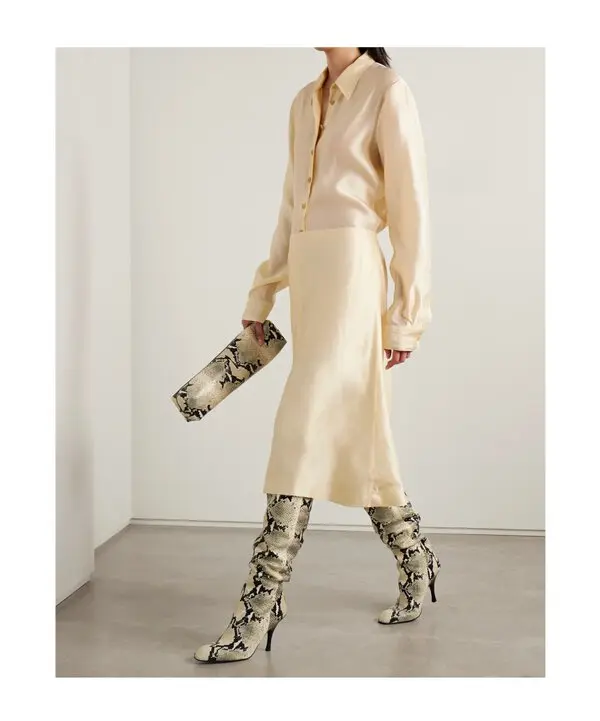 Khaite Long-sleeved Collared Shirt
