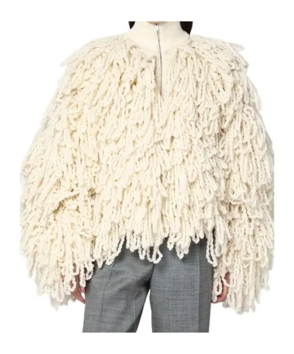 Stella McCartney Fringed Oversized Coat