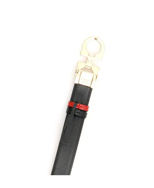 FERRAGAMO Reversible Gancini Belt - Black