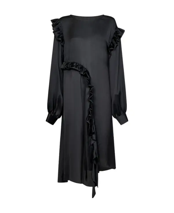 REMAIN BIRGER Asymmetrical Detail Dress
