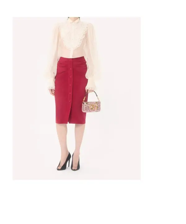 Valentino Garavani Locò Small Embroidered Shoulder Bag - Pink/multicolor