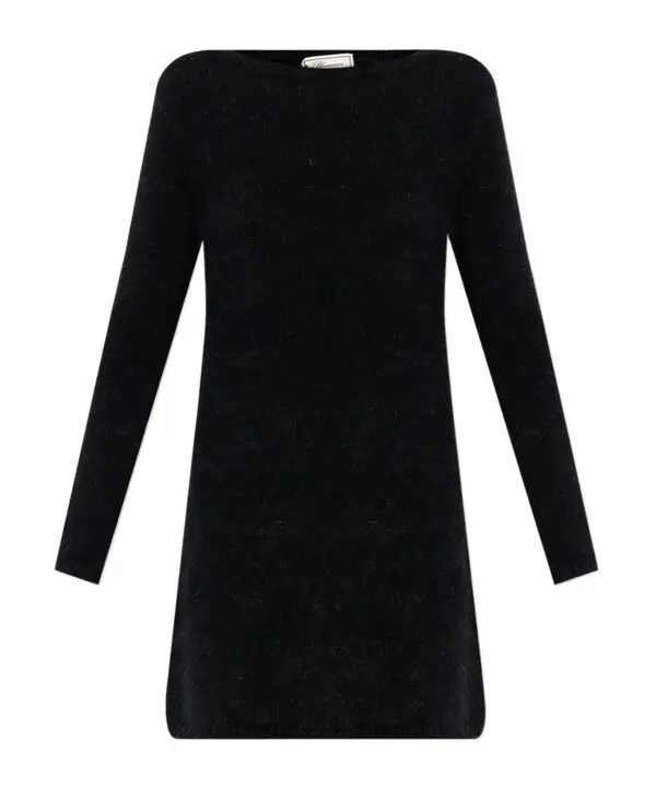 Blumarine Heart Cut-out Embellished Mini Dress