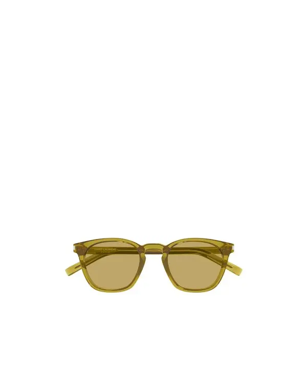 Saint Laurent Square Frame Sunglasses - Nude