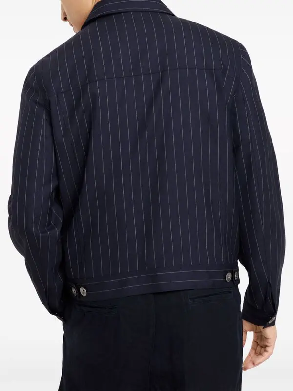 Brunello Cucinelli Striped Virgin-wool Jacket