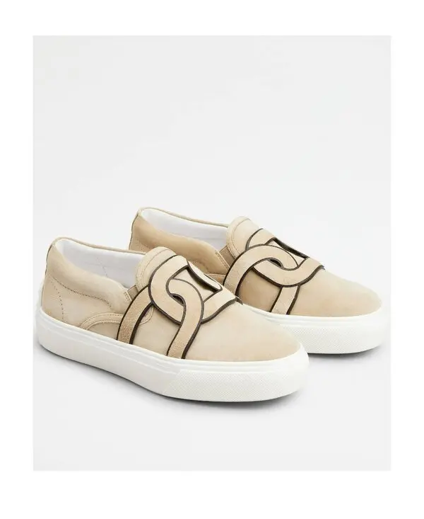 TOD'S Kate Round Toe Slip-on Sneakers