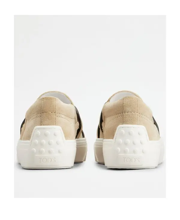 TOD'S Kate Round Toe Slip-on Sneakers