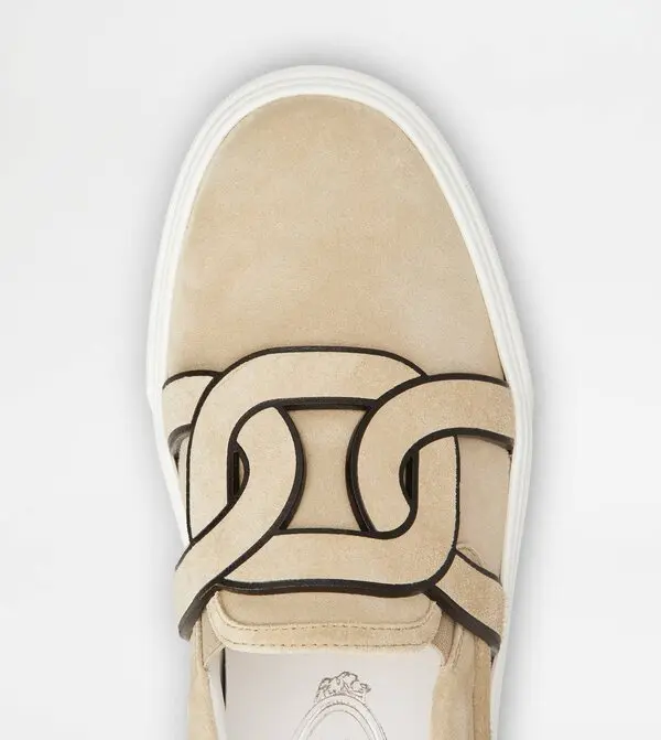 TOD'S Kate Round Toe Slip-on Sneakers