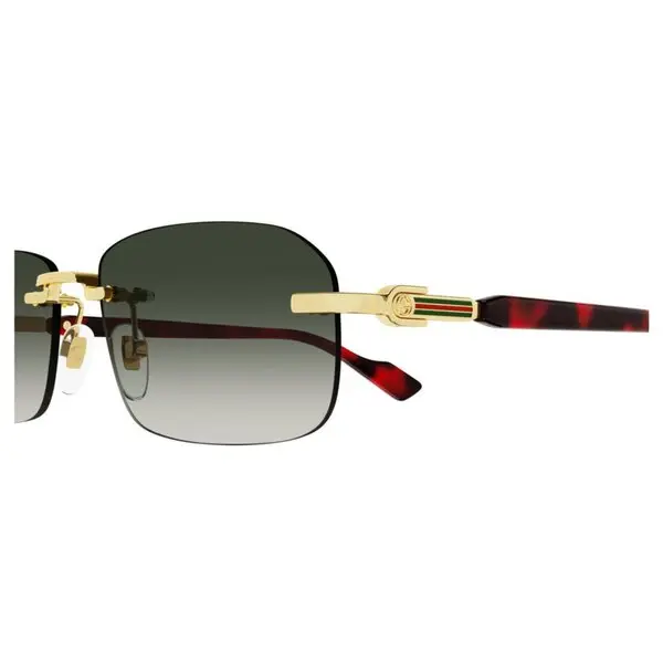 Gucci Rimless Rectangular Sunglasses - Gray