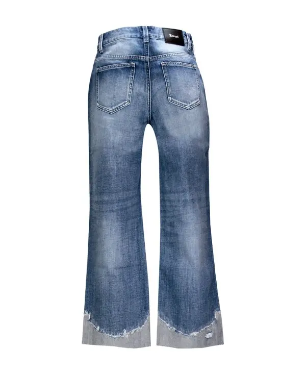 LIUREGALI Faded Denim Trousers