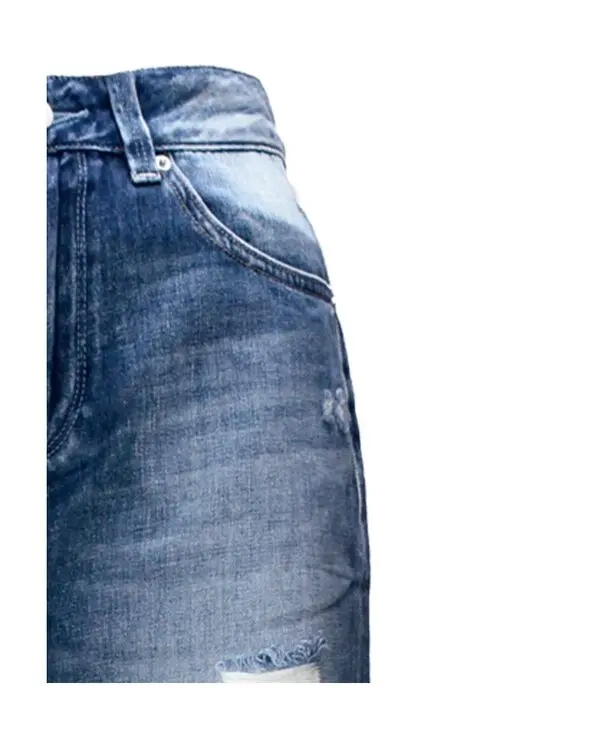LIUREGALI Faded Denim Trousers