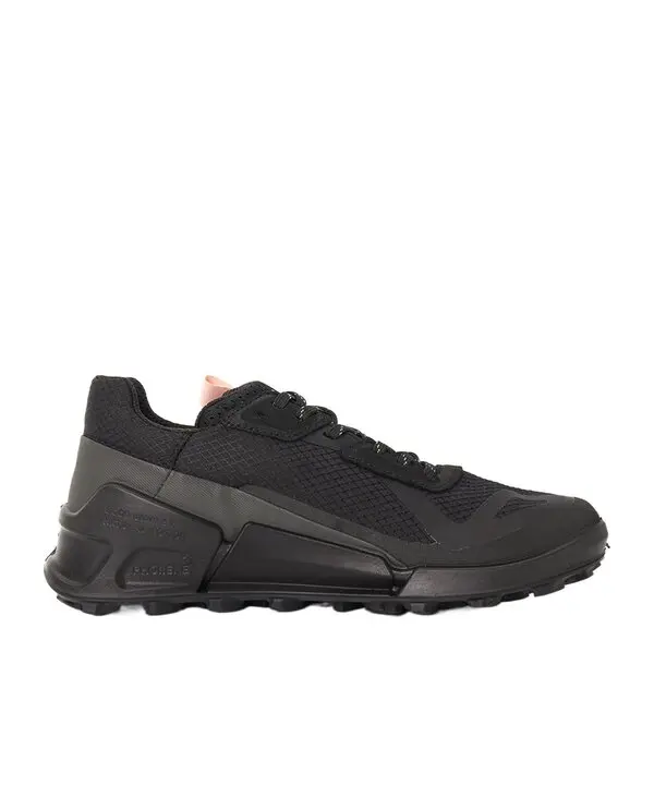 Ecco Round Toe Lace-up Sneakers - Grey