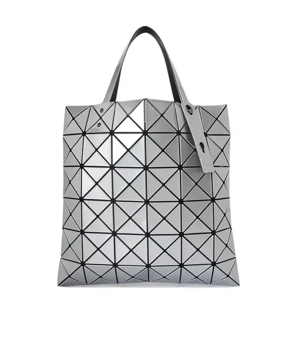Issey Miyake Geometric Pattern Tote Bag - Gray