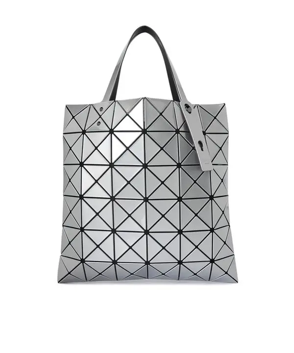 Issey Miyake Geometric Pattern Tote Bag - Gray