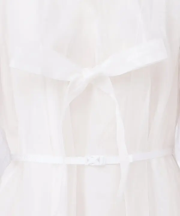 Cecilie Bahnsen Sleeveless Tiered Dress With Tie Detail