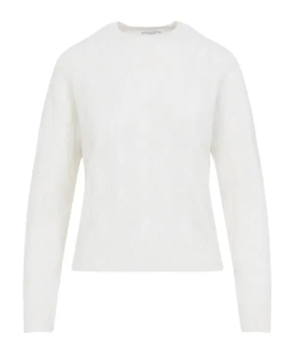 Peserico Cable-knit Round-neck Sweater