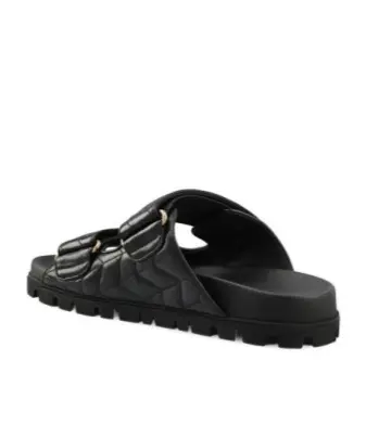 Miu Miu Quilted Slip-on Flat Sandals