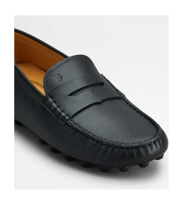 TOD'S Penny-slot Leather Loafers - Black