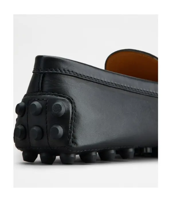 TOD'S Penny-slot Leather Loafers - Black