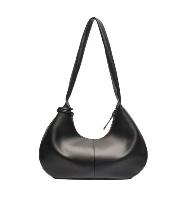 GANNI Sculpted Knot Detail Crossbody Bag - Black