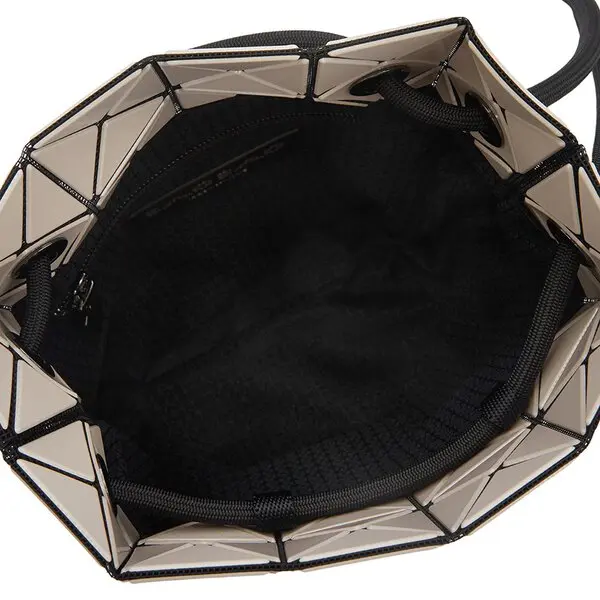 Issey Miyake Logo Embellished Drawstring Shoulder Bag - White