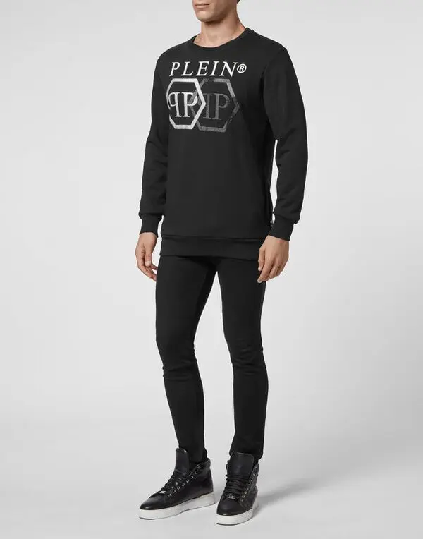 Philipp Plein Logo Pullover Hoodie