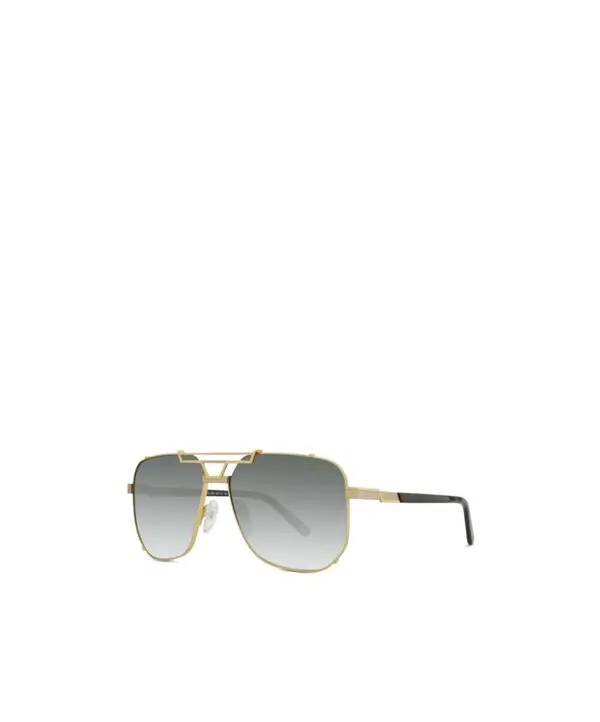 Cazal Aviator Sunglasses With Monogrammed Temples - Gray