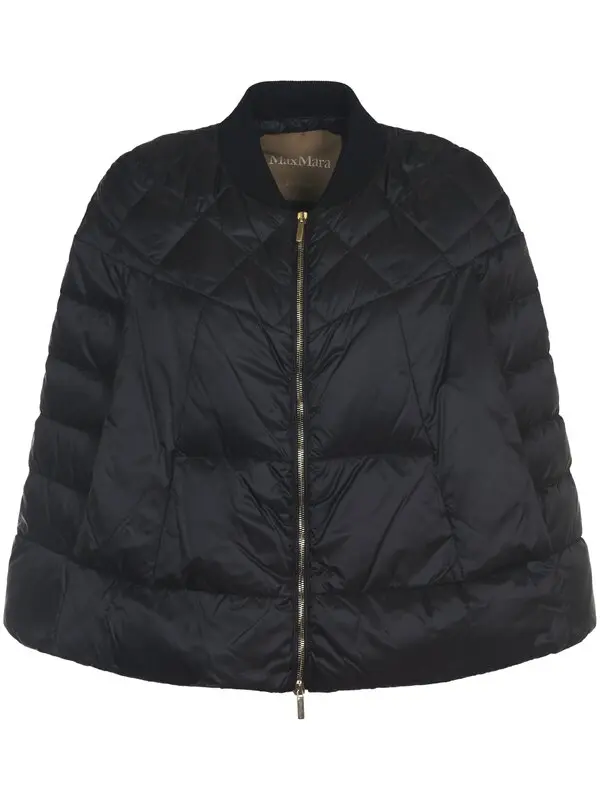 Max Mara Quilted Cape Jacket