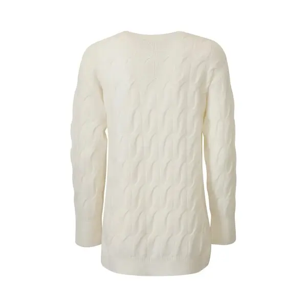Max Mara Cable Knit Sweater With Slit Details - No