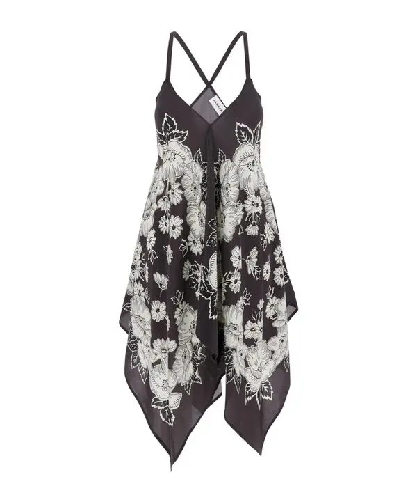 P.a.r.o.s.h Floral Print V-neck Dress