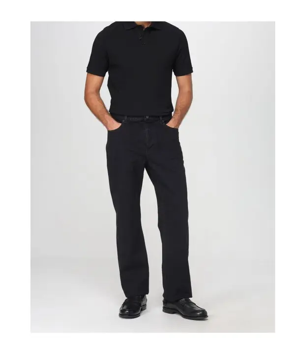 Saint Laurent Button Detailed Short-sleeved Polo Shirt - Black