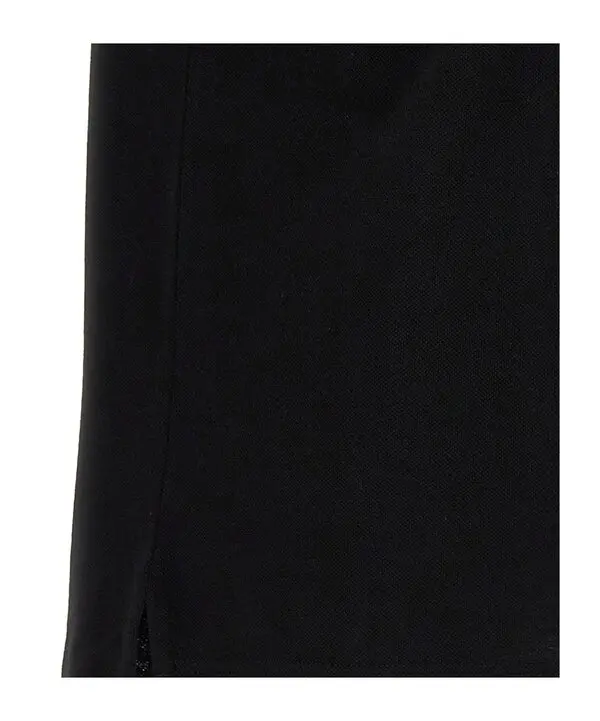 Saint Laurent Button Detailed Short-sleeved Polo Shirt - Black