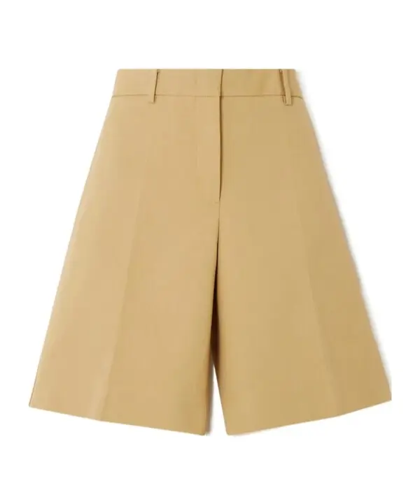 JIL SANDER Cotton-pique Shorts - Camel