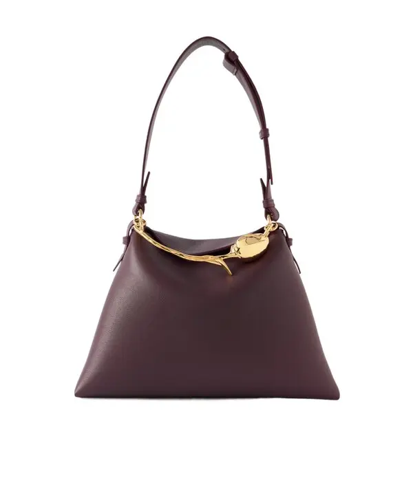 Erdem Bloom Large Shoulder Bag - Wine Red