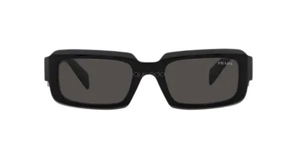 Prada Rectangular Frame Sunglasses With Mirror Leg Logo