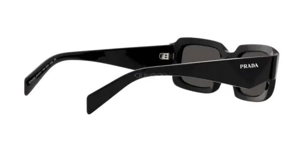 Prada Rectangular Frame Sunglasses With Mirror Leg Logo