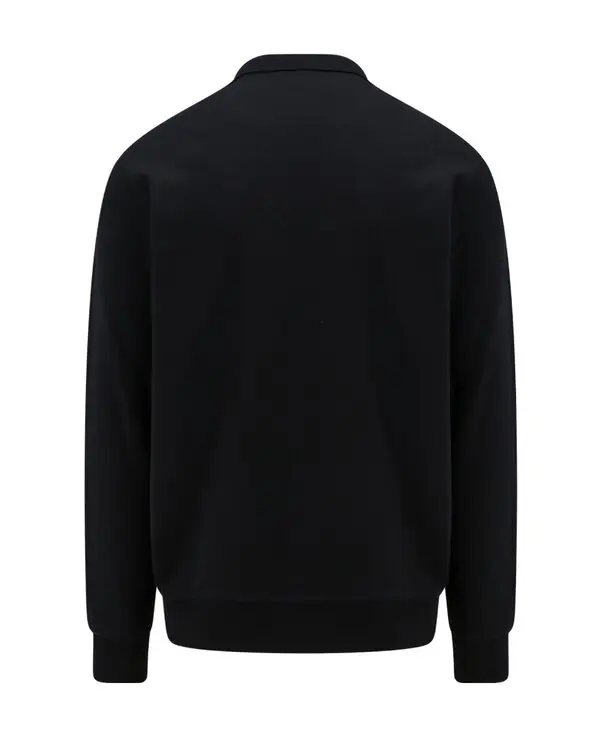 Burberry Logo Printed Crewneck Sweatshirt - Black