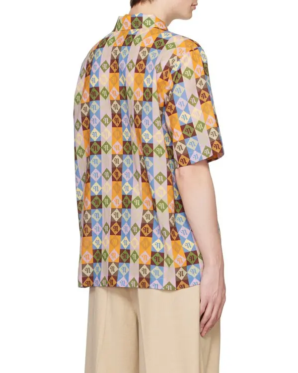 Nanushka Allover Printed Collared Button-up Shirt