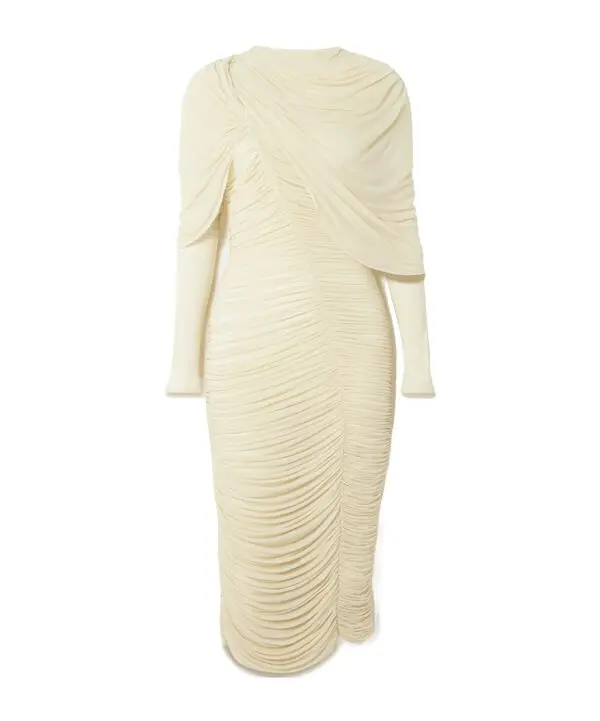 Magda Butrym Pleated Tulle Dress