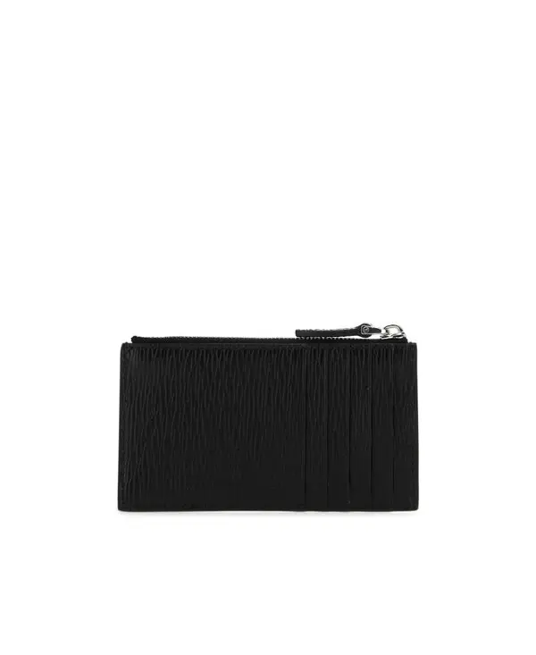 FERRAGAMO Logo Embossed Zipped Card Case