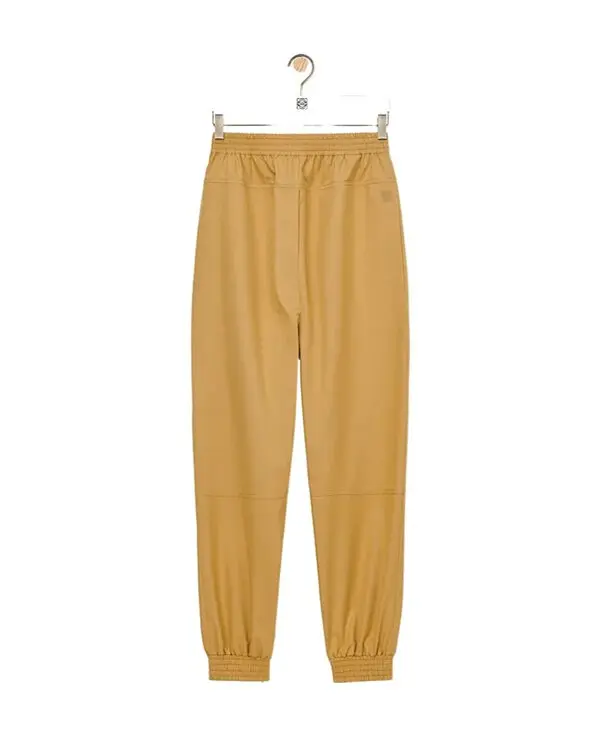 Loewe Elasticated Waist Trousers With Zippered Cuffs - Brown