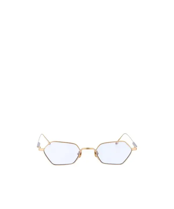 Matsuda Geometric Octagonal Frame Sunglasses - White