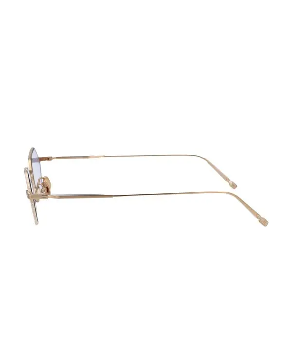 Matsuda Geometric Octagonal Frame Sunglasses - White