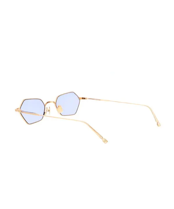 Matsuda Geometric Octagonal Frame Sunglasses - White