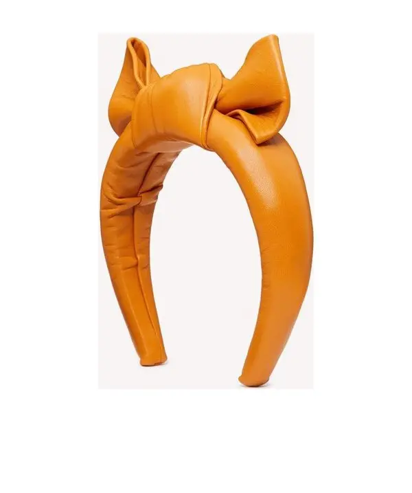 Red Valentino Bow-embellished Headband - Orange